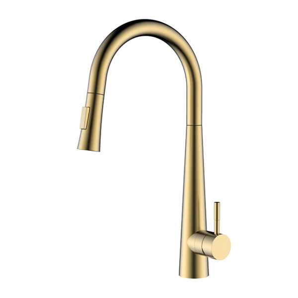 Stainless steel pull down kitchen faucet with lever handle | K149 01 ...