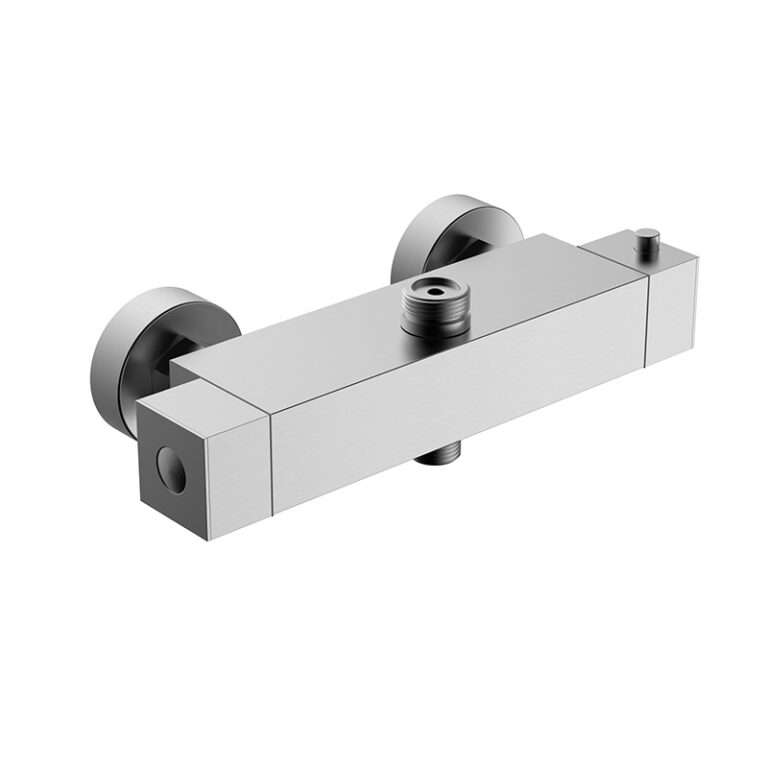 Wall mounted square 2 way thermostatic bath mixer | SC441 12 - Lanerdi