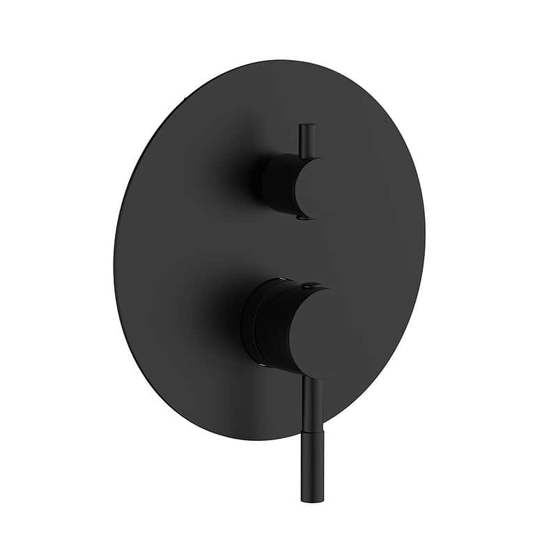 Round Stainless Steel 2-Way Built-In Shower Mixer | SO939 22 - Lanerdi