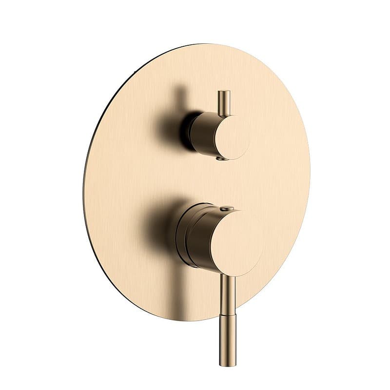Round Stainless Steel 2-Way Built-In Shower Mixer | SO939 22 - Lanerdi