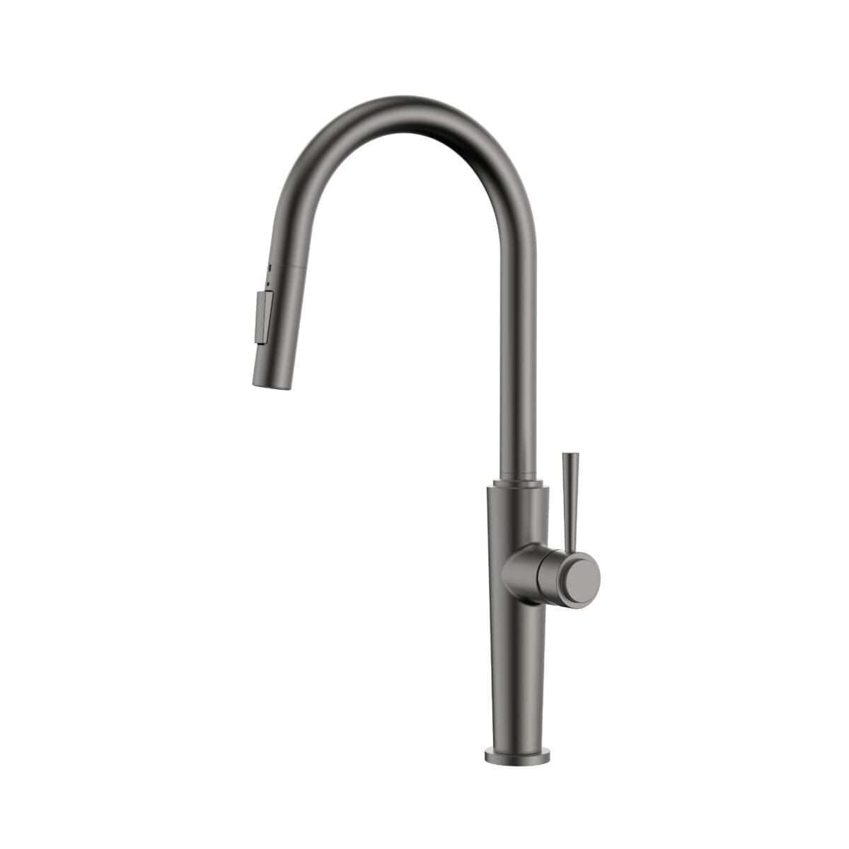 Brass stepped design pull out kitchen tap | K821A 01 - Lanerdi